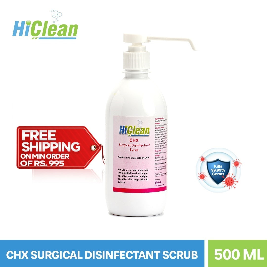 HiClean CHX 4% (Chlorhexidine Gluconate) Surgical Disinfectant Scrub ...