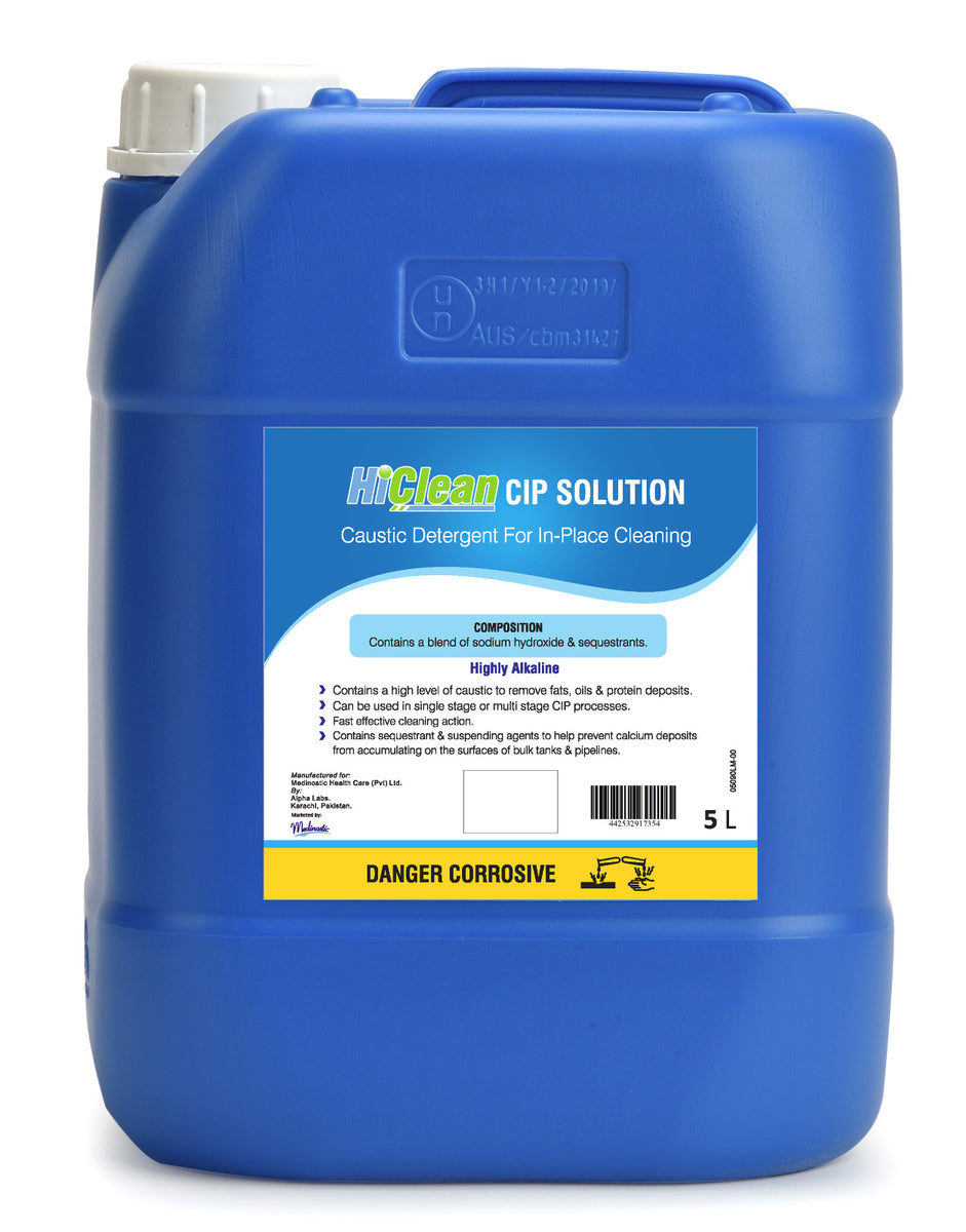 HiClean Caustic Detergent for In-Place Cleaning (CIP) Solution - 5 Lit ...