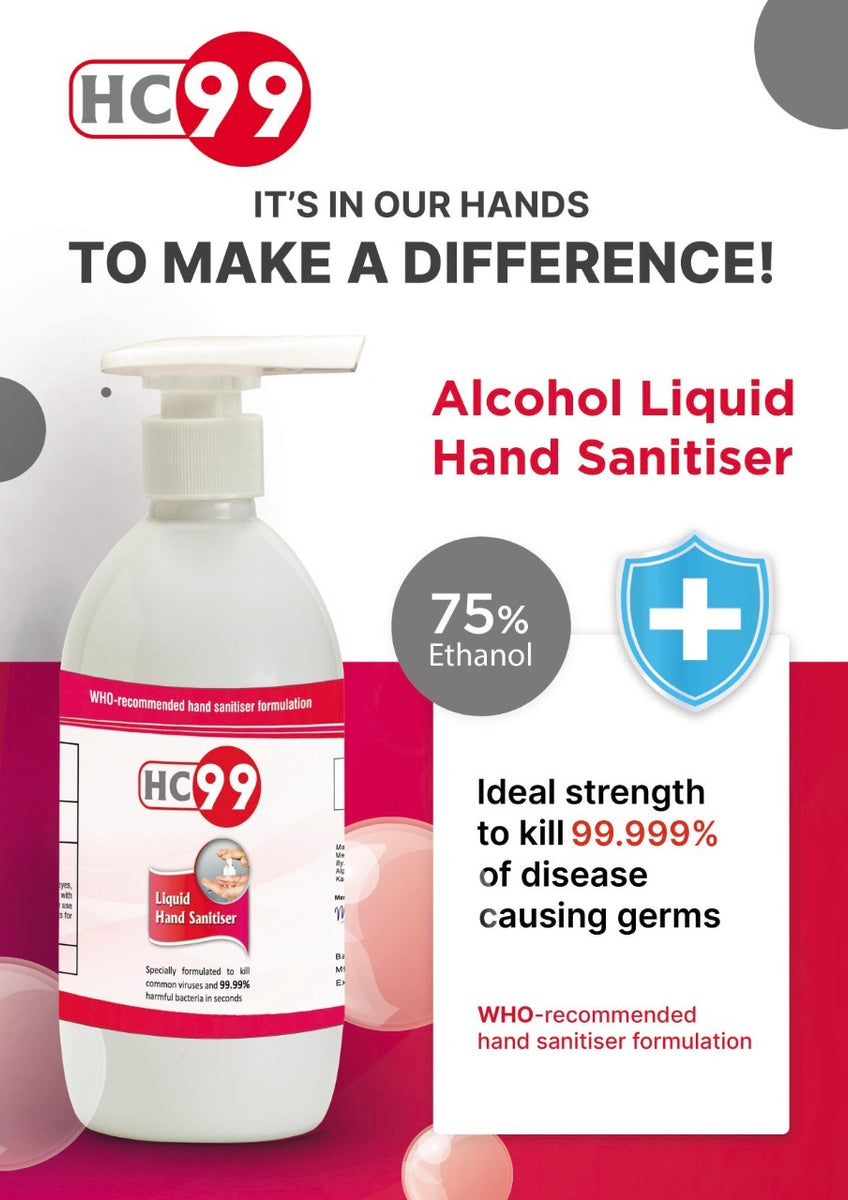 HC99 Alcohol Liquid Hand Sanitiser 1 Liter – Medinostic Healthcare