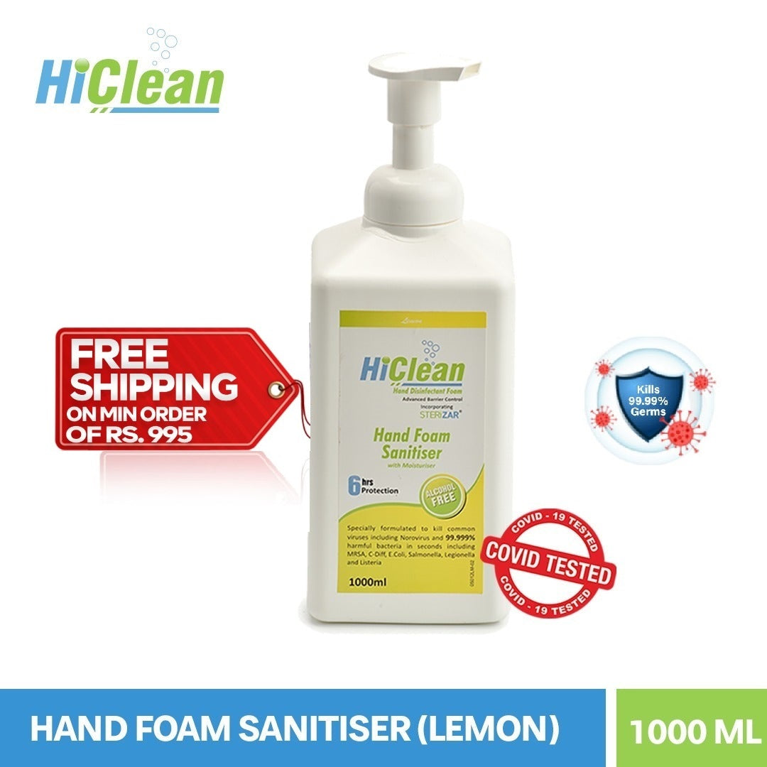 HiClean Hand Foam Sanitiser (Lemon) - 1000ml – Medinostic Healthcare