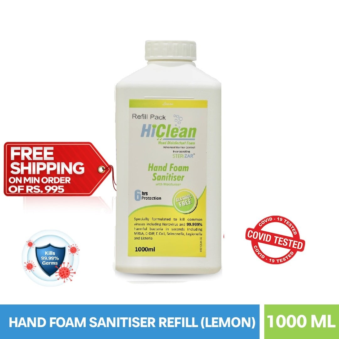 HiClean Hand Foam Sanitiser - 1L Refill - Lemon – Medinostic Healthcare