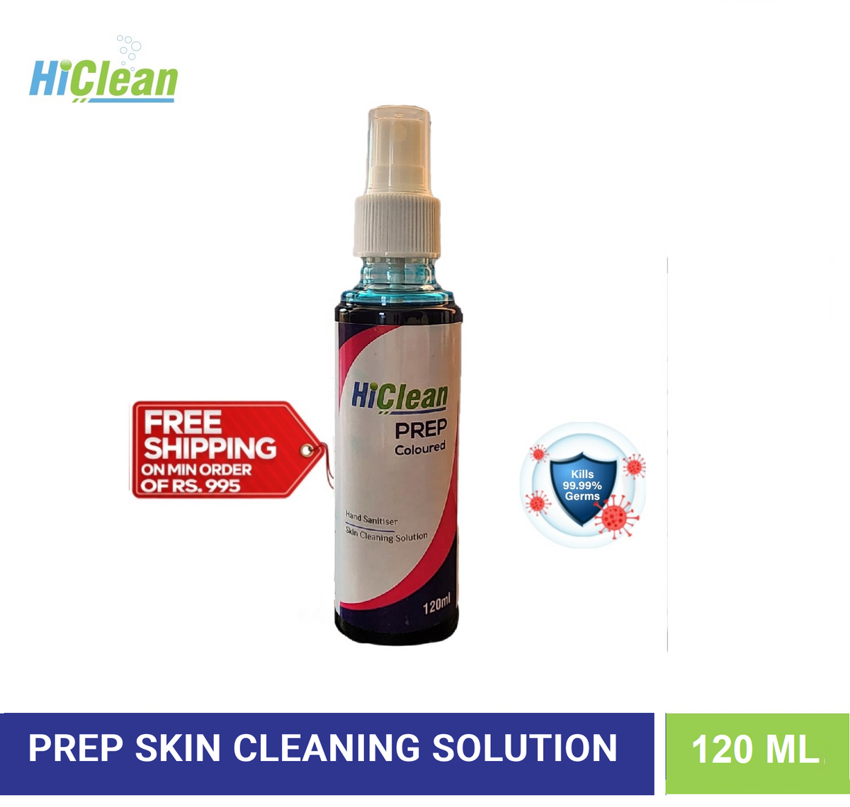 HiClean Prep Skin Cleaning Solution 120ml (Coloured) – Medinostic ...