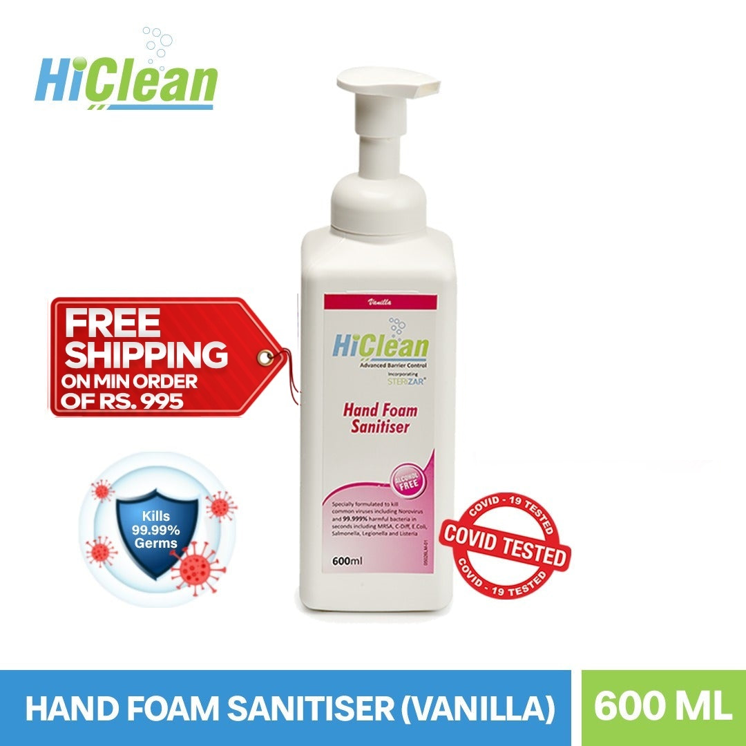 HiClean Hand Foam Sanitiser (Vanilla) - 600ml – Medinostic Healthcare