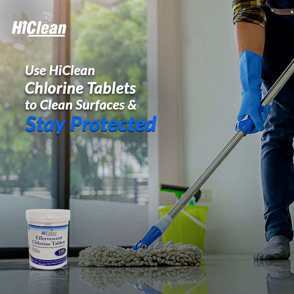 HiClean Surface Disinfecting Chlorine Tablets (1.7g NaDCC) - 100s ...